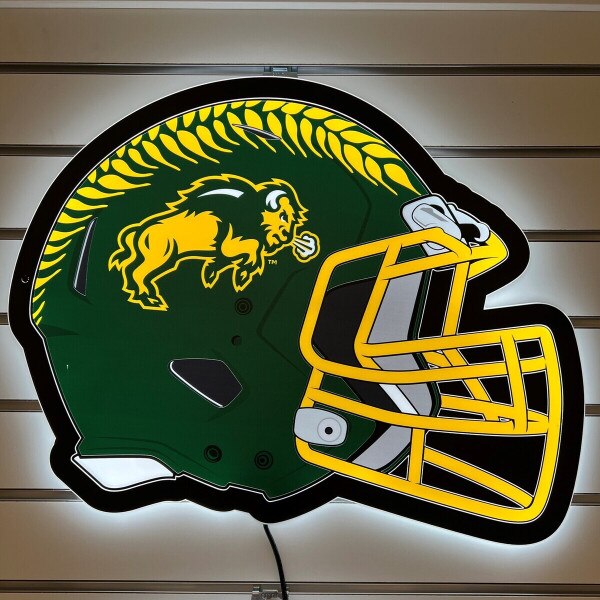 Wall Sign - LED NDSU Football Helmet | NDSU Bookstore