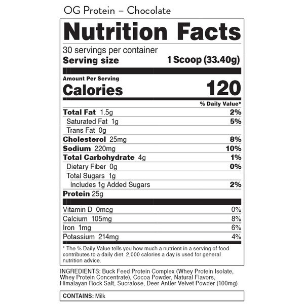 Bucked Up Buck Feed Protein Powder - Chocolate | NDSU Bookstore